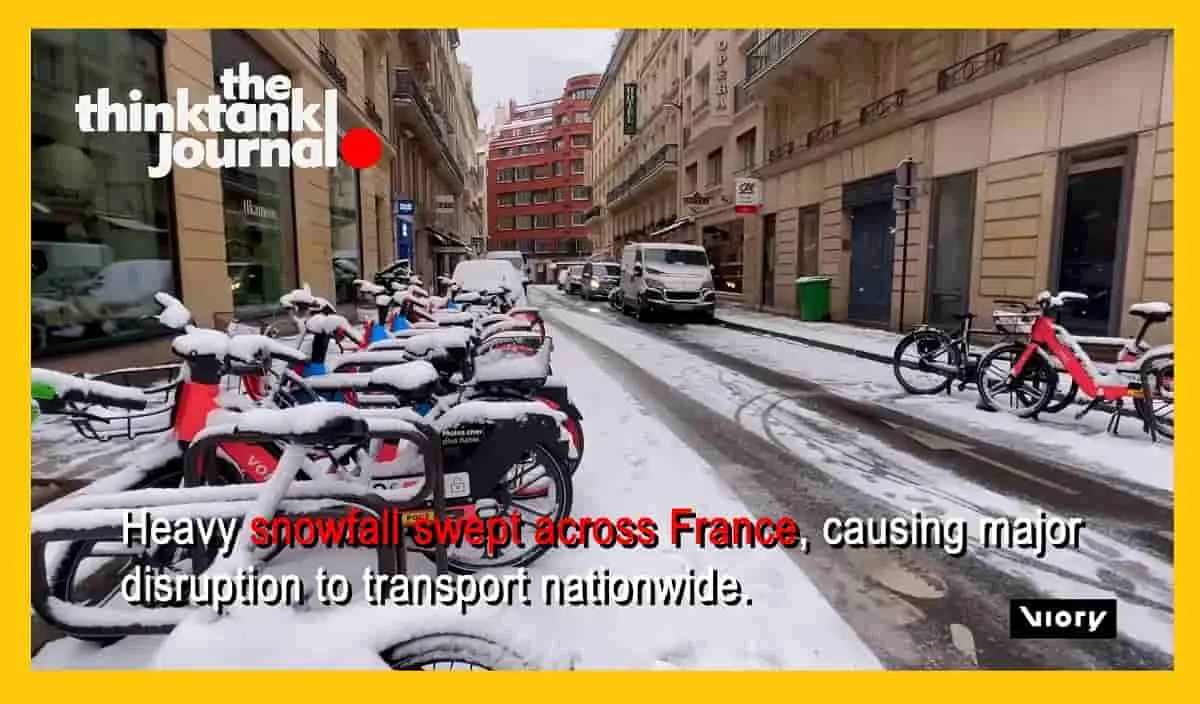 Heavy Snowfall in France | Transport Chaos Hits Roads, Trains ...