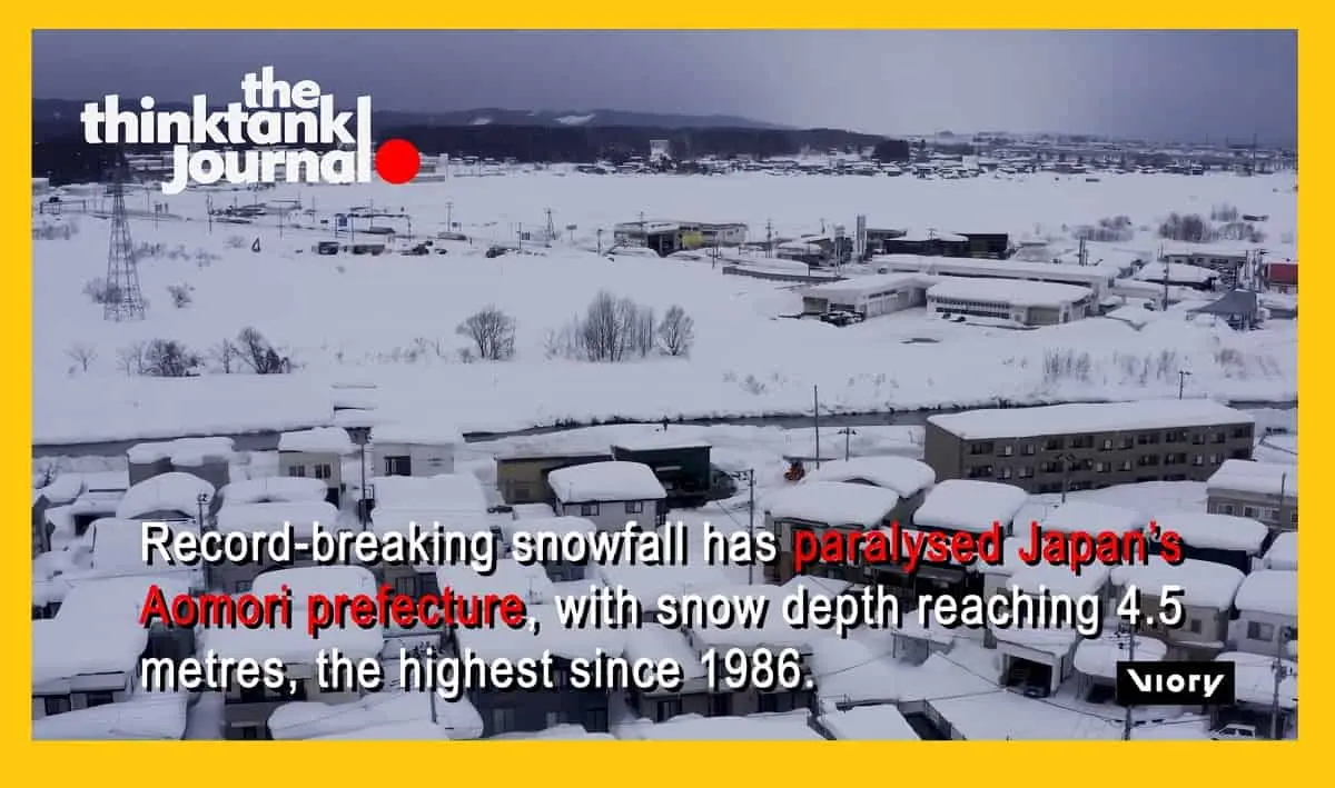 Record Snowfall Paralyzes Japan : Aomori Buried Under 4.5m of Snow ...